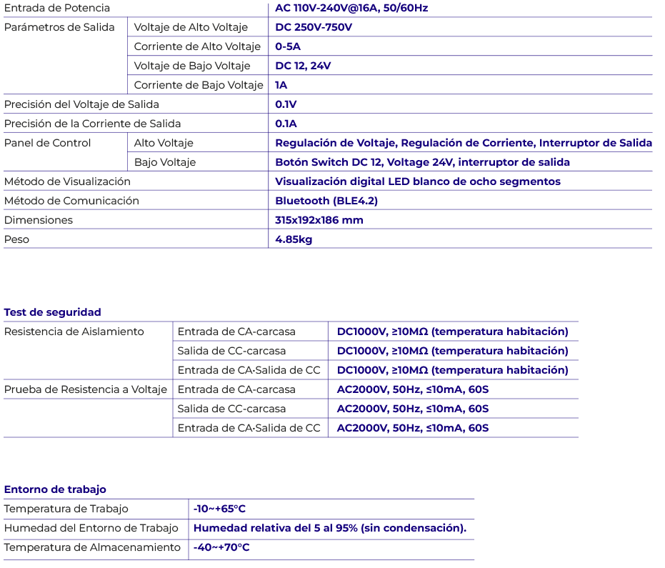 EQUIPO DE FUENTE DE ALIMENTACION DIGITAL LAUNCH EV ELA320 - Chilelift